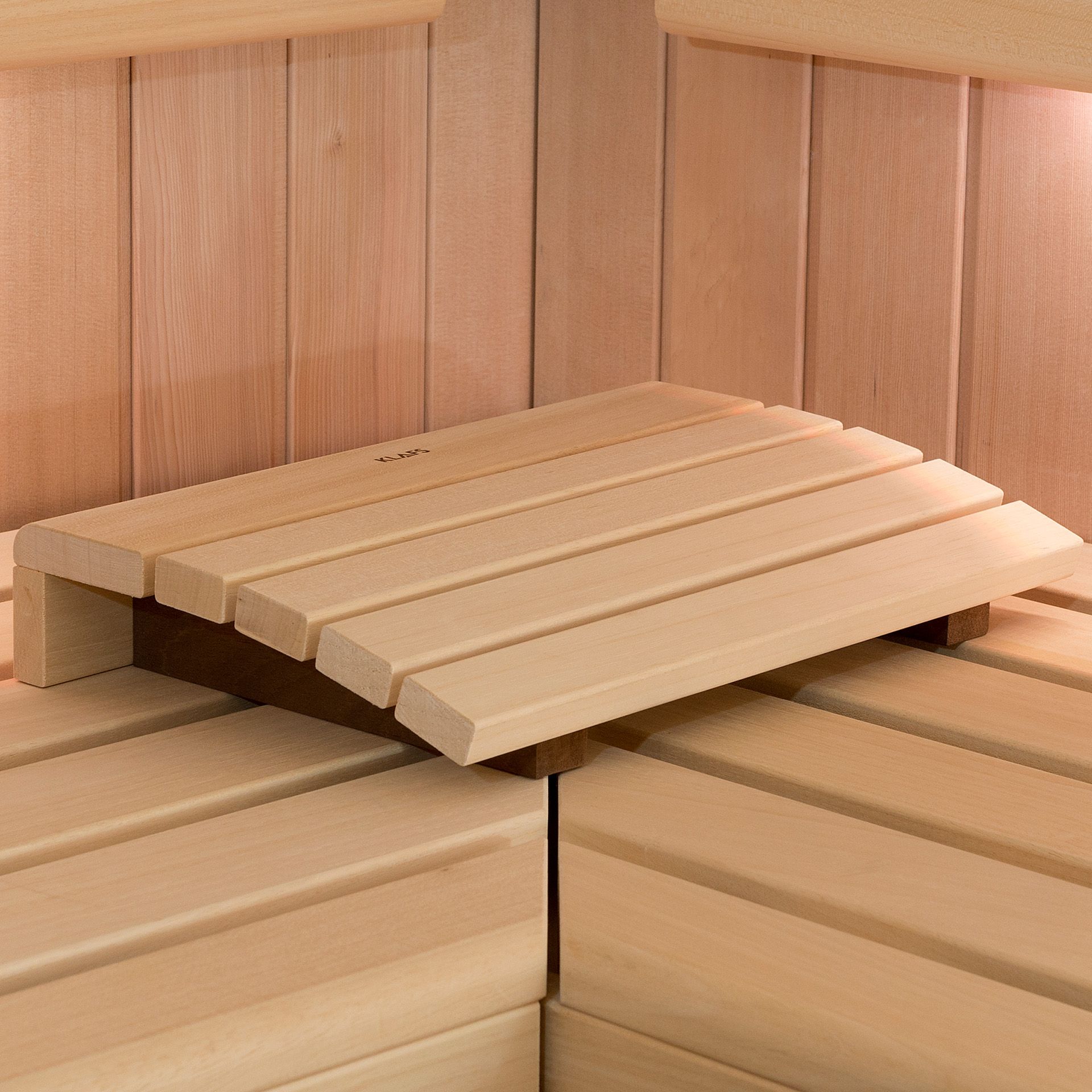 Kopfstütze PREMIUM Abachi | KLAFS Saunashop